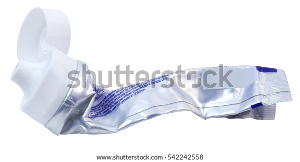 Roughly Squeezed Tube Toothpaste Cap Open Stock Photo (Edit Now) 542242558