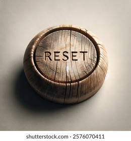 Round Old Get Reset Button Made AI-generated image 2576071389 ...