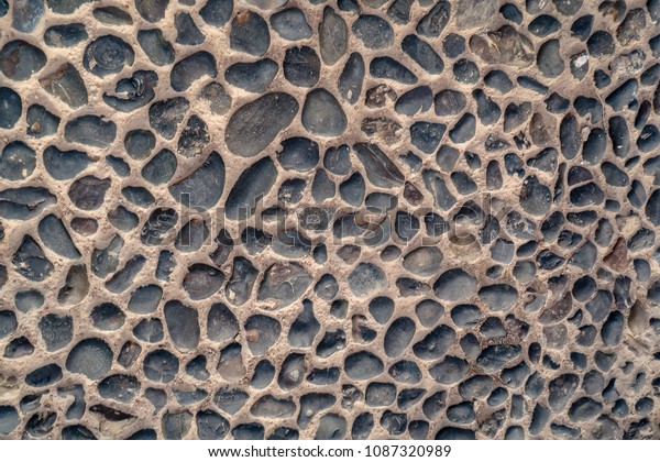 Round Stone Wall Texture Background Stock Photo 1087320989 | Shutterstock