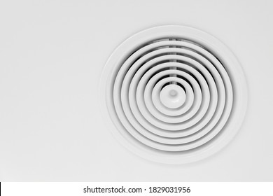 Round Ventilation Diffuser Mounted White Ceiling Stock Photo 1829031956 ...