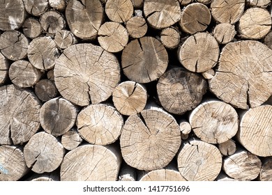 Round Wood Stack Texture Background Stock Photo 1417751693 | Shutterstock