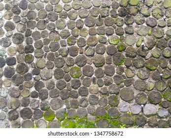 Rounded Stone Wall Background Stock Photo 1347758672 | Shutterstock