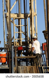 Roustabouts Work On Lower Platform Oil Stock Photo 3505658 | Shutterstock