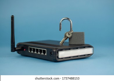 Router Lock Concept Security Wireless Networks Stock Photo 1737488153 ...