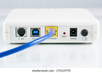 Modem Router Network Cable Isolated Stock Photo (Edit Now) 351272453