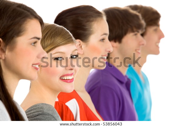 Row Faces Stock Photo 53856043 | Shutterstock
