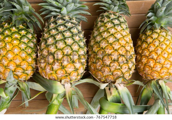 Row Fresh Pineapple Stock Photo 767547718 | Shutterstock