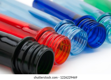 Multicolored Pet Preforms Plastic Bottles Stock Photo (Edit Now) 1057477238