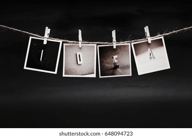Happy Sad Neutral Emoticons On Instant Stock Photo (Edit Now) 297295937