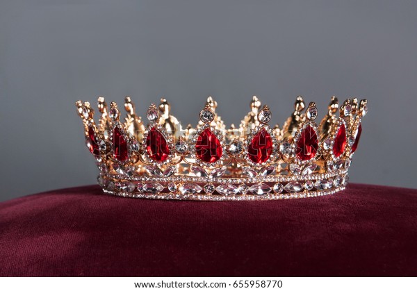 Royal Crown Red Gems Ruby Garnet Stock Photo (Edit Now) 655958770