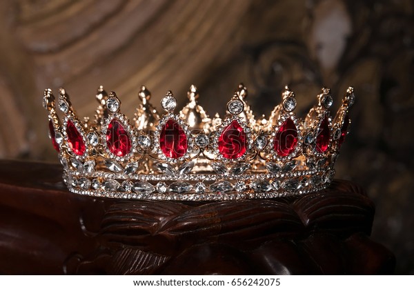 Royal Crown Red Gems Ruby Garnet Stock Photo (Edit Now) 656242075