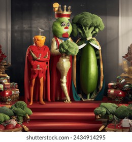 Royal Pickle Standing Proudly Scepter AI-generated image 2423518693 ...