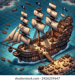 Table Top Board Game Grid Map AI-generated image 2426284289 | Shutterstock