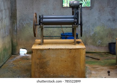 Rubber Sheet Processing Machine Rubber Strips Stock Photo 784392913 ...