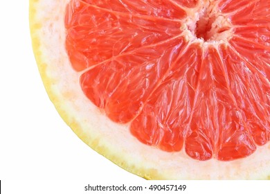 Ruby Red Grapefruit On White Background Stock Photo 490457149 ...