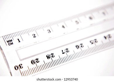 Number Digit On Scale Ruler Foto Stok 125146997 | Shutterstock