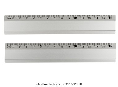 Plastic Transparent Ruler White Background Stock Photo 105082019 ...