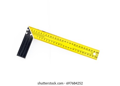 Construction Carpenter Ruler L Shape On Foto Stok 778293640 | Shutterstock