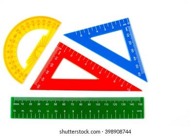 Ruler Triangle Protractor Foto de stock 398908744 | Shutterstock