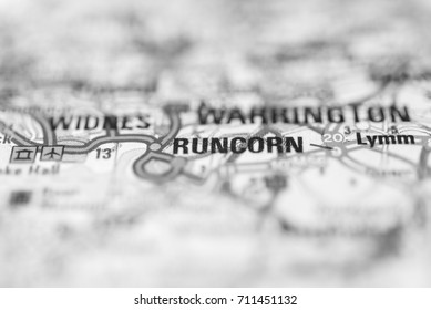 Runcorn On Map Stock Photo 711451132 | Shutterstock