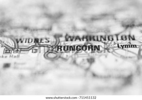 Runcorn On Map Stock Photo 711451132 | Shutterstock