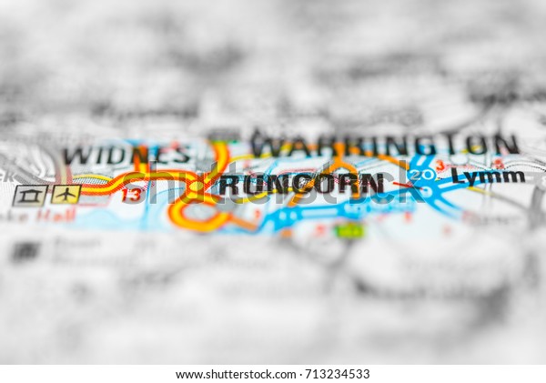 Runcorn On Map Stock Photo 713234533 | Shutterstock