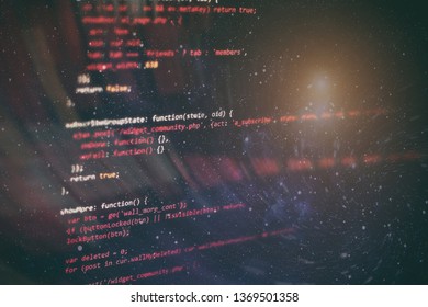 Running Computer Data Www Programming Coding Stock Photo 1369501142 ...