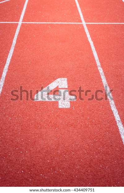 Running Track Number Four Stock Photo 434409751 | Shutterstock