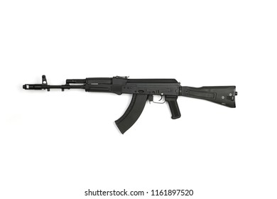 Black Machine Gun On White Background Stock Photo (Edit Now) 1576983742