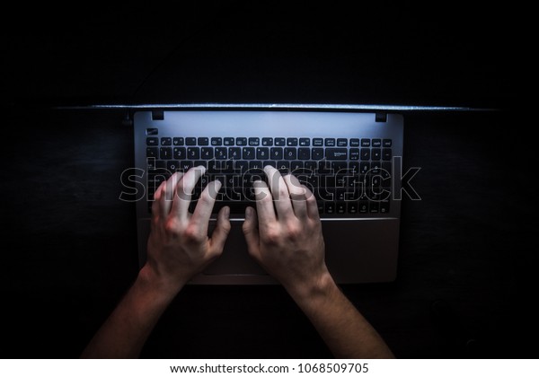 Russian Hacker Hacking Server Dark Stock Photo 1068509705 | Shutterstock