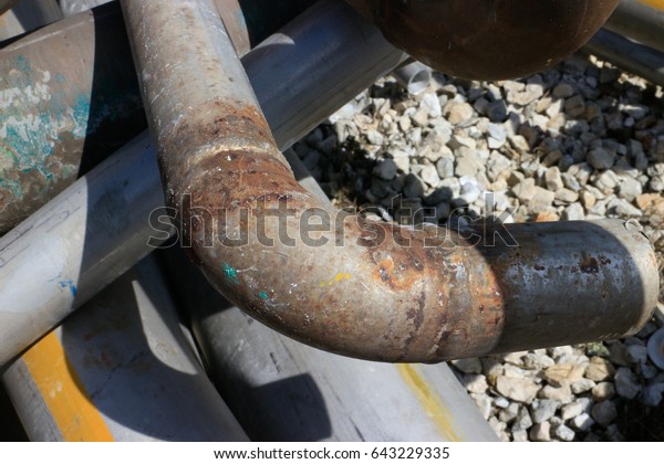 Rust On Pipe Chemical Process Stock Photo (Edit Now) 643229335