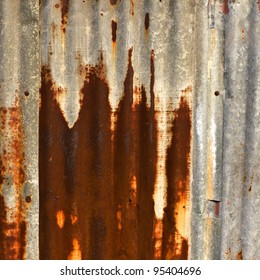 Rusted Galvanized Iron Plate Pattern Grunge Stock Photo 95404696 ...