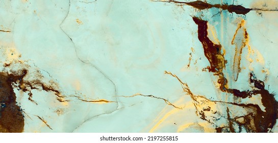 Rustic Aquagreen Marble Texture Background Golden Stock Photo ...