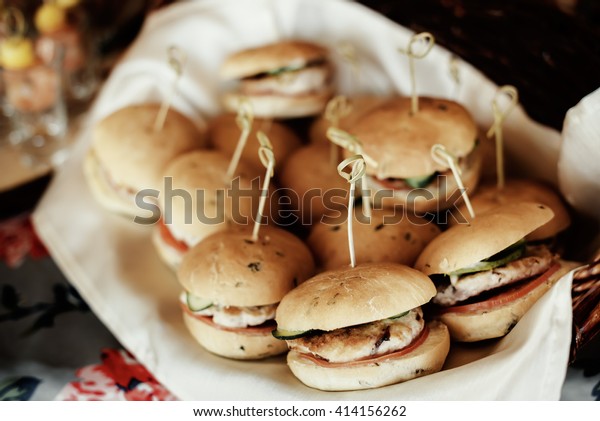 Rustic Catering Service Buffet Table Delicious Stock Photo (Edit Now ...