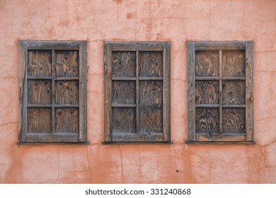Rustic House Wall Windows Texture Background Stock Photo 331240868 ...