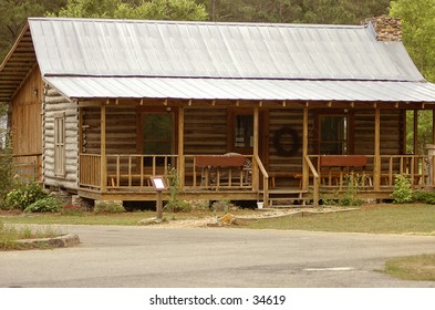 Rustic Primitive Log Cabin Stock Photo (Edit Now) 34619