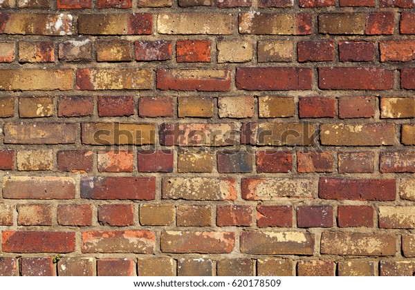 Rustic Red Orange Yellow Brick Wall Stock Photo 620178509 | Shutterstock