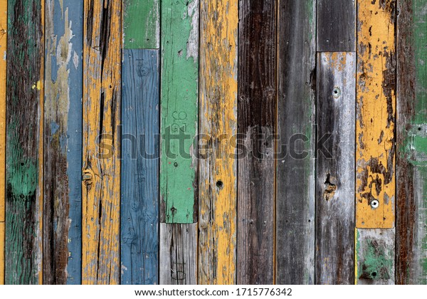 Rustic Wood Pattern Wall W Paint Stock Photo 1715776342 | Shutterstock