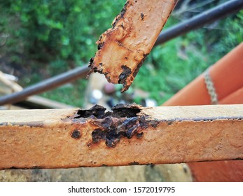 Rusting Process Causes Breaking Metal Stock Photo (Edit Now) 1572019795