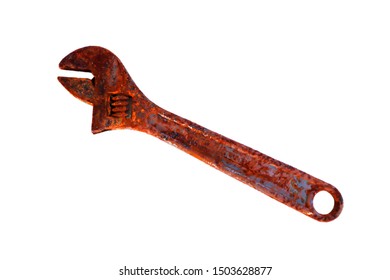 Rusty Adjustable Spanner White Background Stock Photo 1503628877 ...