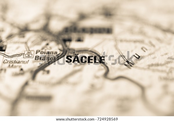 Sacele On Map Stock Photo 724928569 | Shutterstock