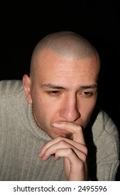 Sad Bold Man Stock Photo 2495596 | Shutterstock
