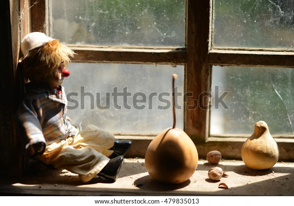Sad Clown Looking Through Window Toy Stock Photo 479835013 | Shutterstock