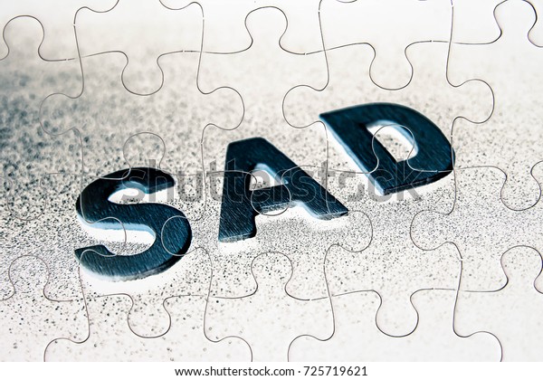 Sad Jigsaw Puzzel Texture Pattern Background Stock Photo 725719621 ...