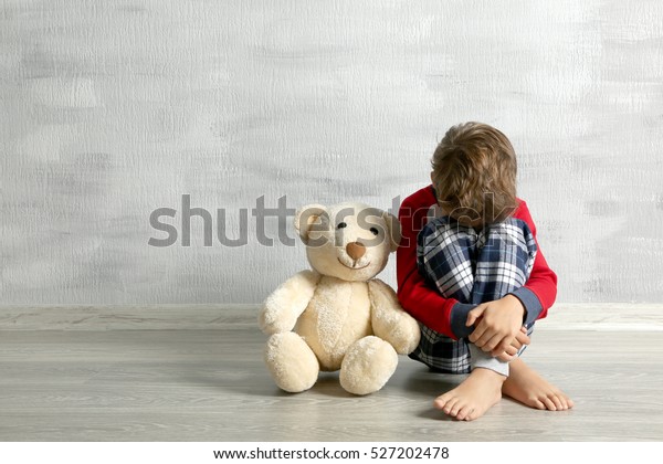 Sad Little Boy Teddy Bear Sitting Stock Photo (Edit Now) 527202478 Sad Little Boy Teddy Bear Sitting Stock Photo (Edit Now) 527202478