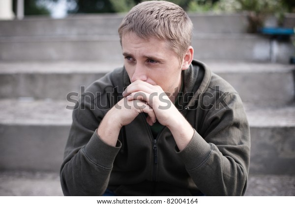 Sad Man Stock Photo (Edit Now) 82004164