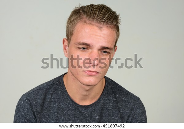 Sad Man Thinking Stock Photo 451807492 | Shutterstock