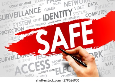 Safe Word Cloud Security Concept Stock Photo 279626936 | Shutterstock