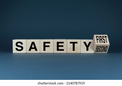 Safety First Second Cubes Form Words Stock Photo 2140787919 | Shutterstock