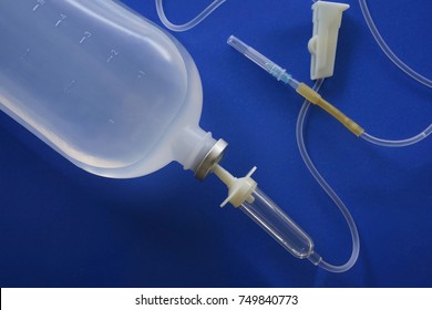 Saline Solution Blue Background Stock Photo 749840773 | Shutterstock